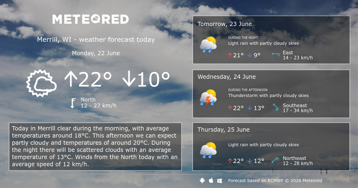 Weather Merrill, WI 14 days - Meteored Canada