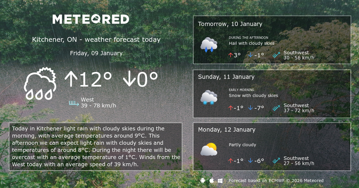 Weather Kitchener, ON 14 days - Meteored Canada