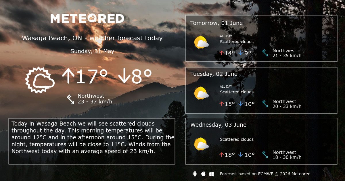 Weather Wasaga Beach, ON 14 days - Meteored Canada