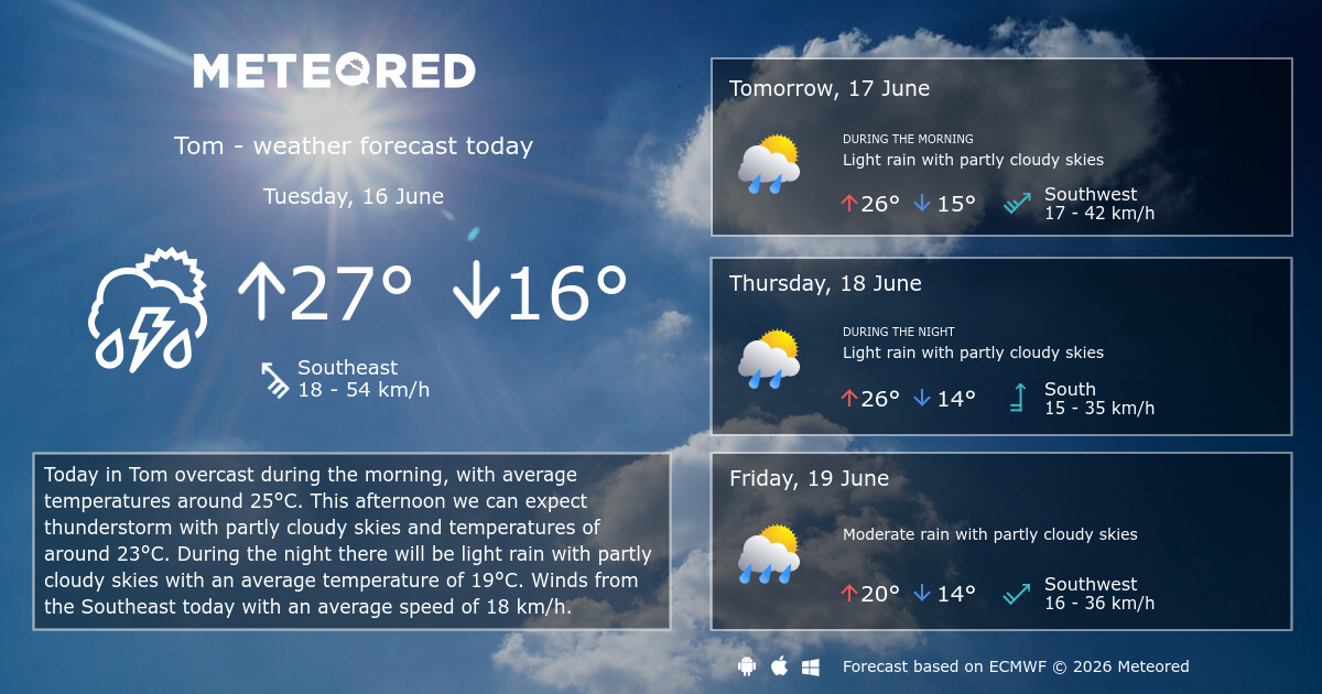 Weather Tom 14 days - Meteored Canada